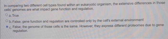 Solved In comparing two different cell types found within an | Chegg.com