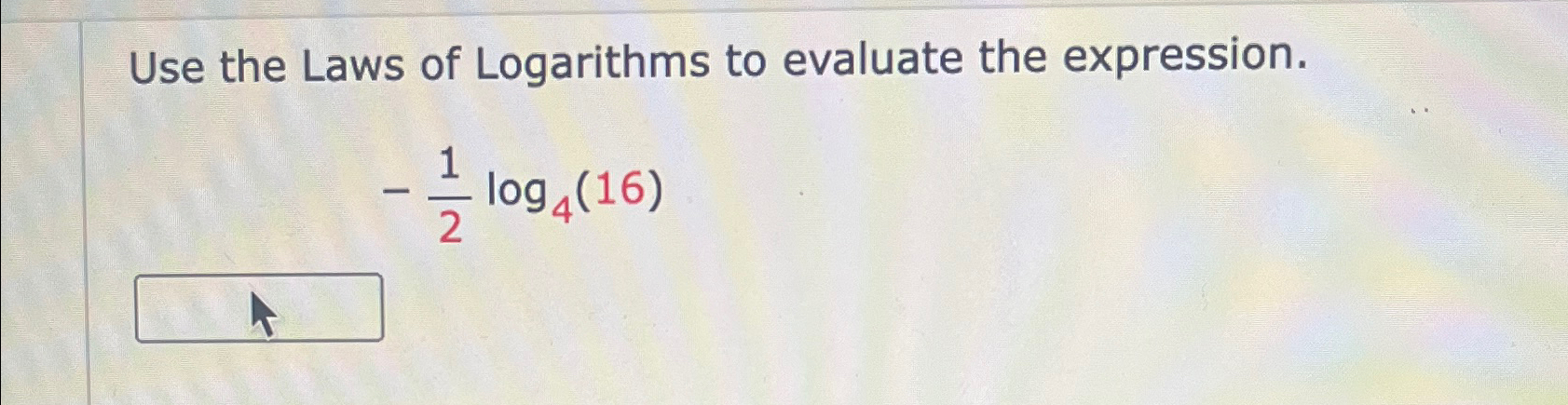 Solved Use the Laws of Logarithms to evaluate the | Chegg.com