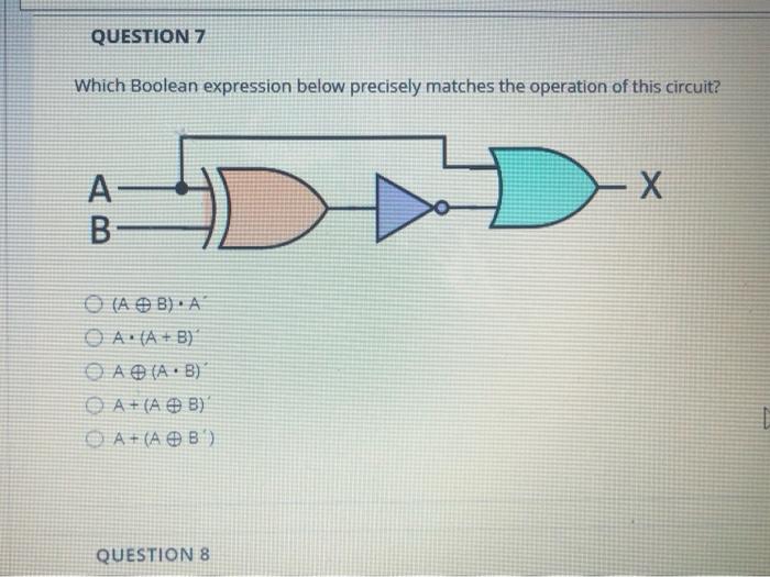 Solved QUESTION 1 Is the Boolean XOR operator commutative? | Chegg.com