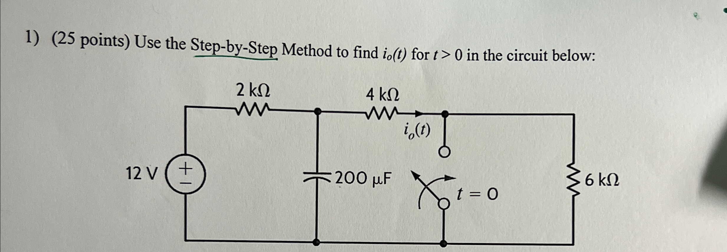 Solved (25 ﻿points) ﻿Use the Step-by-Step Method to find | Chegg.com