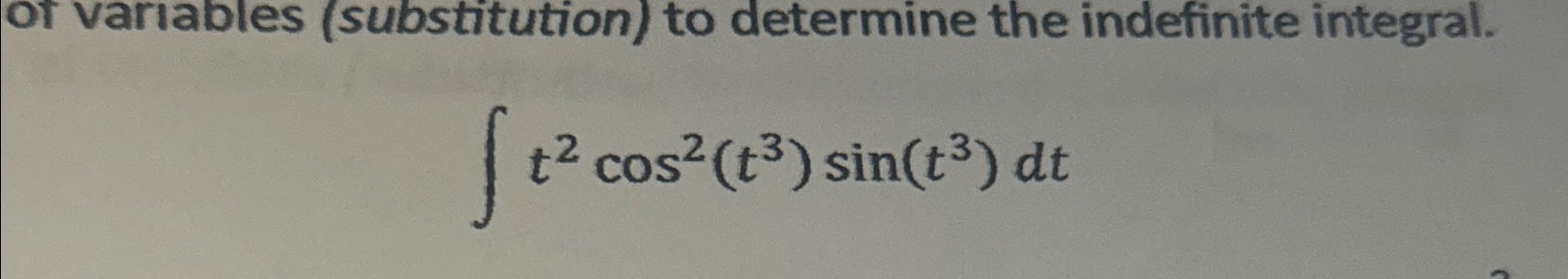 Solved or variables (substitution) ﻿to determine the | Chegg.com