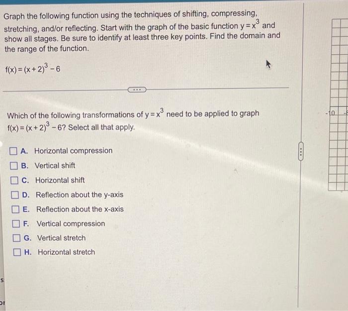 Graph the following function using the techniques of | Chegg.com