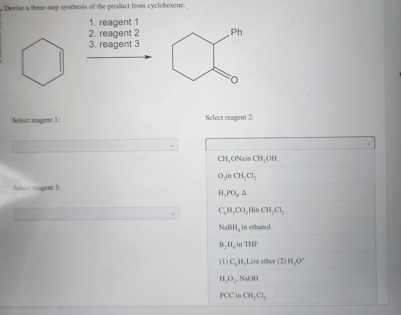 Solved Devise a three-step synthesis of the product from | Chegg.com