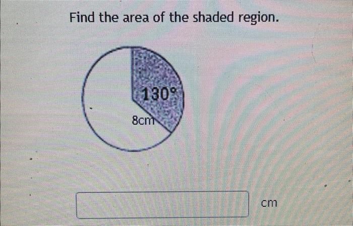 Solved Find the area of the shaded region. | Chegg.com