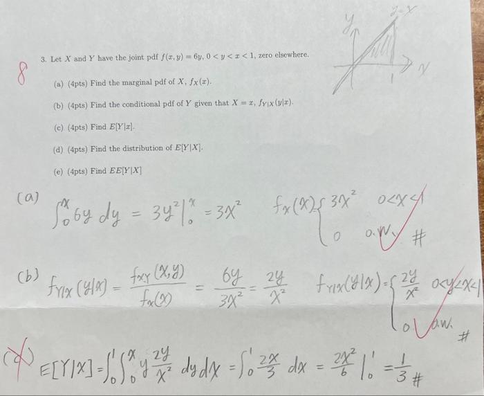 Solved 3. Let X and Y have the joint pdf f(x,y)=6y,0 | Chegg.com Solved 3. Let X and Y have the joint pdf f(x,y)=6y,0 | Chegg.com