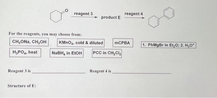 Solved reagent 1 2 reagent 2 2 Reagent 1 is Reagent 2 isFor | Chegg.com