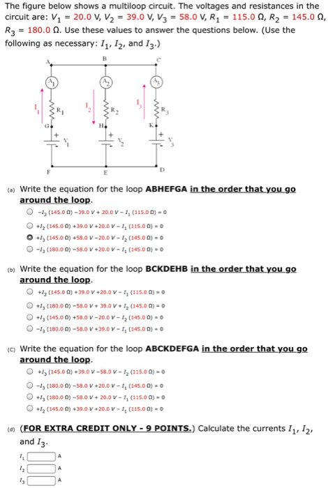 Solved The figure below shows a multiloop circuit. The | Chegg.com