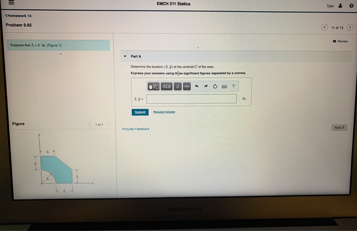 Solved EMCH 211 Statics | Chegg.com