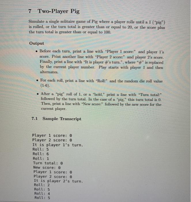 Solved In this assignment, we will be implementing a dice | Chegg.com