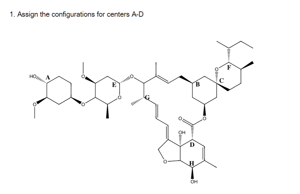 Solved Assign the configurations for centers A-D | Chegg.com