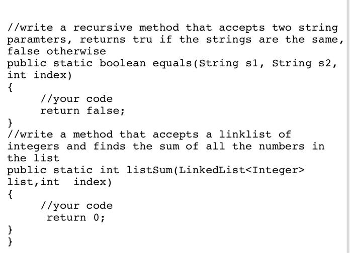 Solved Objective Practice recursive programming problem In | Chegg.com