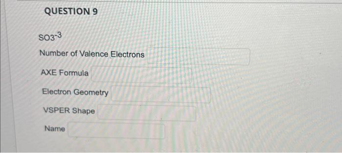 Solved IF 3 Number of Valence Electrons AXE Formula Electron | Chegg.com