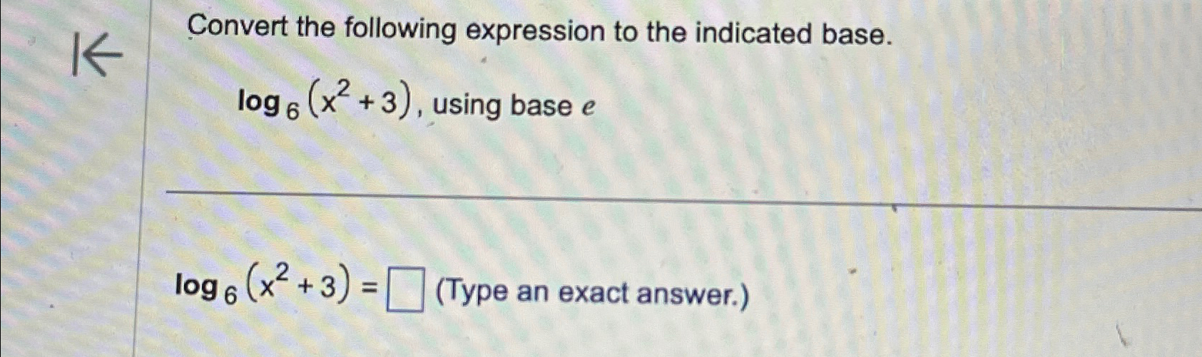 Solved Convert the following expression to the indicated | Chegg.com