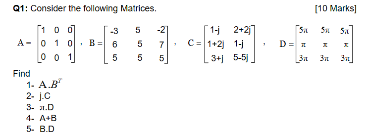 Solved Q1: Consider the following | Chegg.com