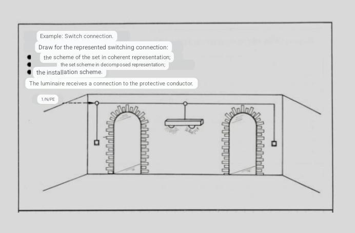 Example: Switch connection. Draw for the represented | Chegg.com