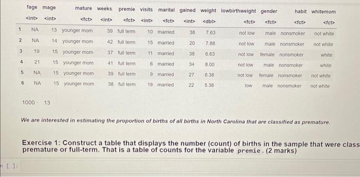 Data Information: Data 34t: Hisme Data tet. North | Chegg.com