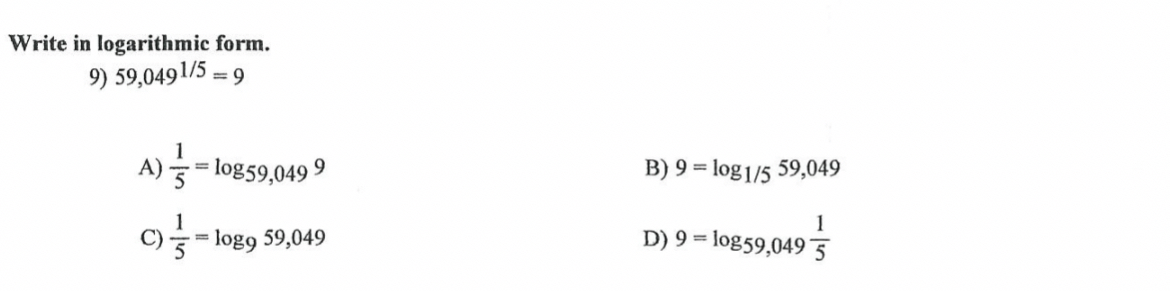 Solved Write in logarithmic | Chegg.com