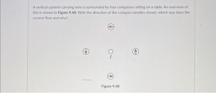 Solved A vertical current-carrying wire is surrounded by | Chegg.com