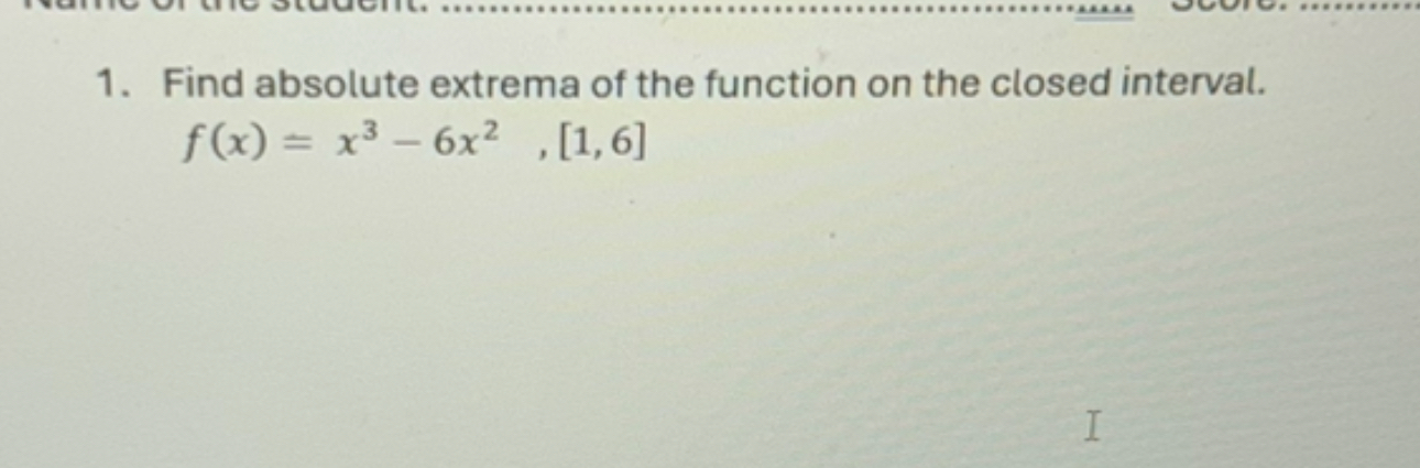 Solved Find absolute extrema of the function on the closed | Chegg.com