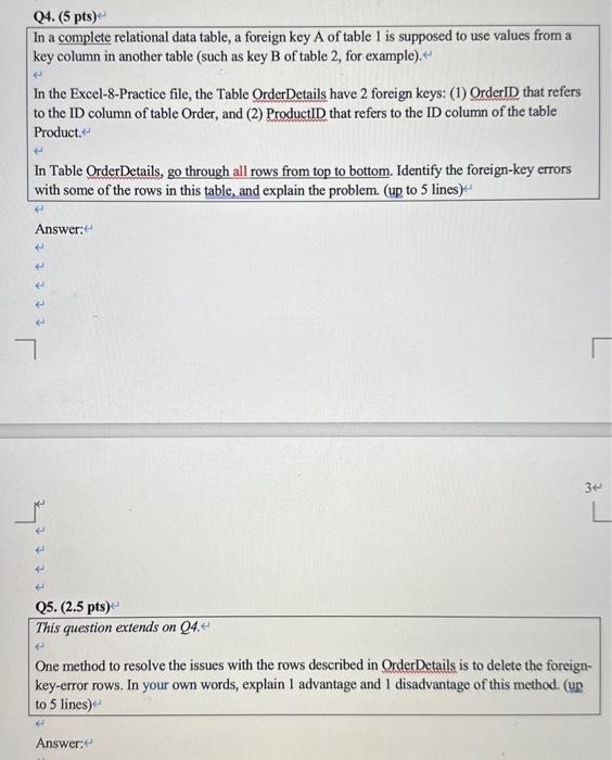 Solved In a complete relational data table, a foreign key A | Chegg.com