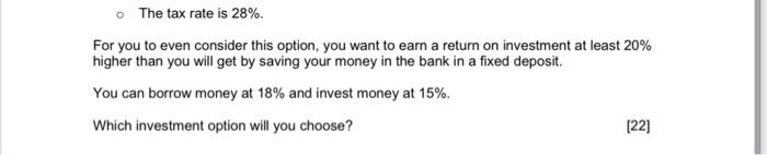 Solved Question 2 You have R500 000 extra cash to invest. | Chegg.com