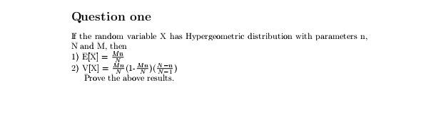 Solved Question One If The Random Variable X Has 1948
