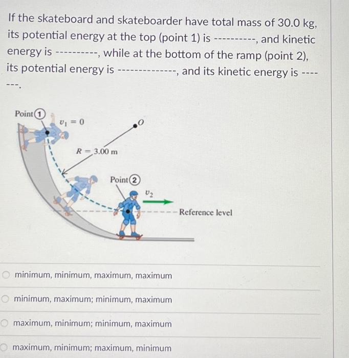 Solved If the skateboard and skateboarder have total mass of | Chegg.com