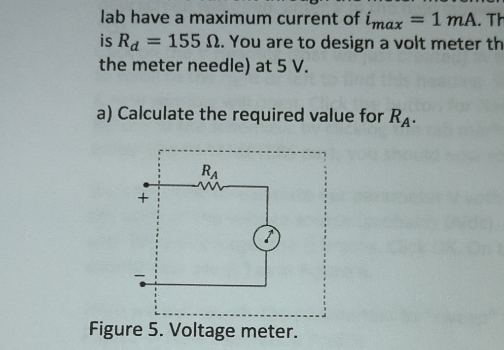 Solved meter movements maximum current of imax=1mA. ﻿The | Chegg.com