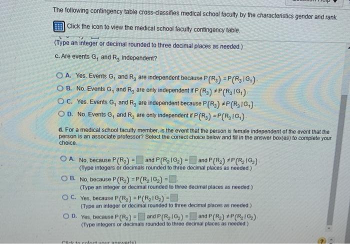 Solved The following contingency table cross-classifies | Chegg.com