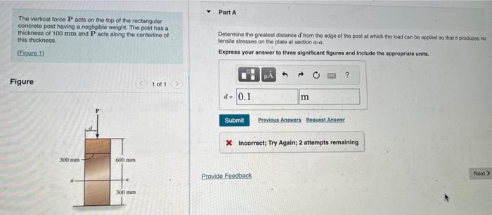 Solved The vertical force P acts on the top of the | Chegg.com