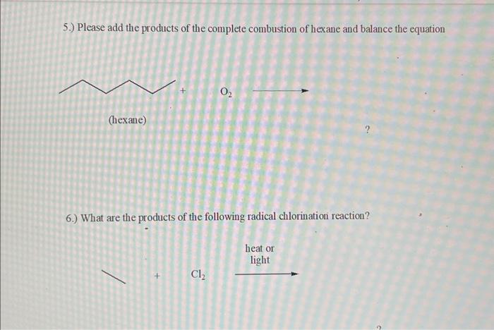 Solved 5.) Please add the products of the complete | Chegg.com