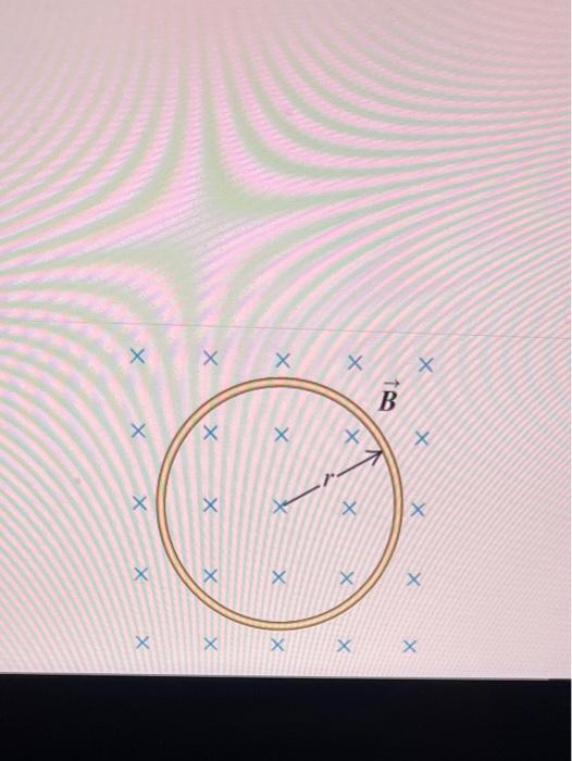 Solved A circular loop of wire with radius 0.0260 m and | Chegg.com