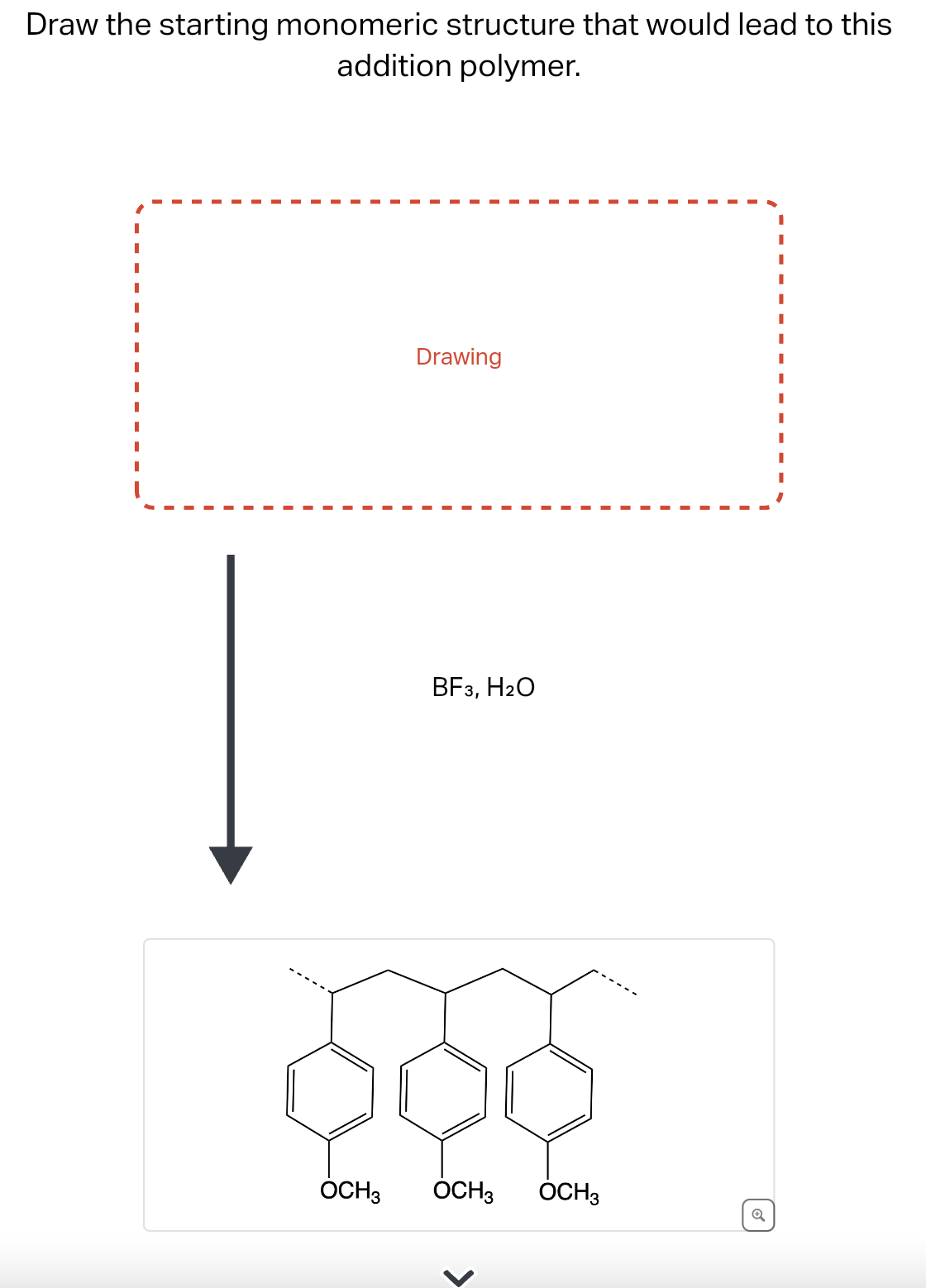 Solved Draw the starting monomeric structure that would lead | Chegg.com