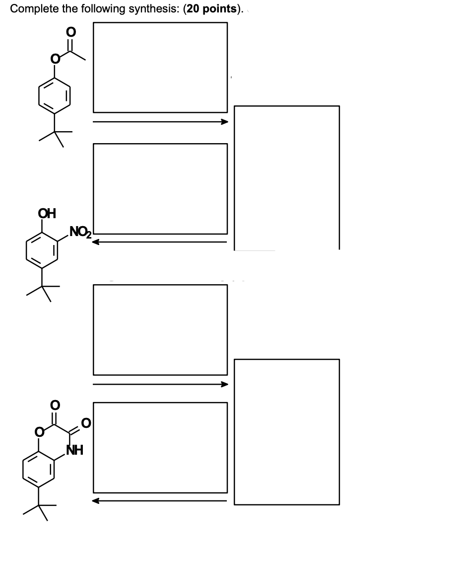 Solved Complete the following synthesis. This should be | Chegg.com