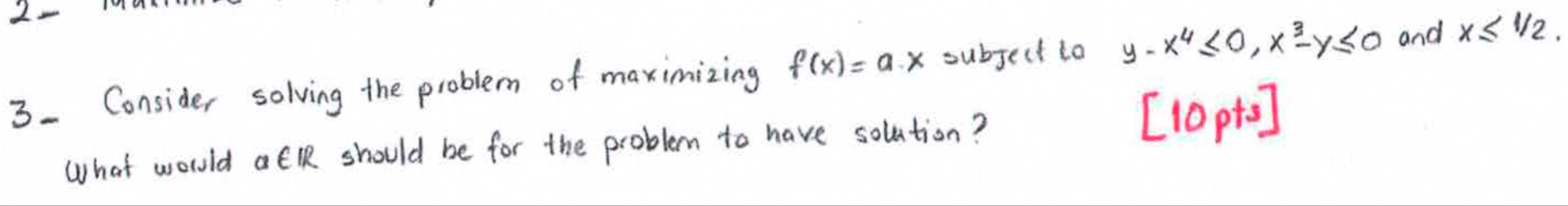 Solved Consider solving the problem of maximizing f(x)=a. | Chegg.com
