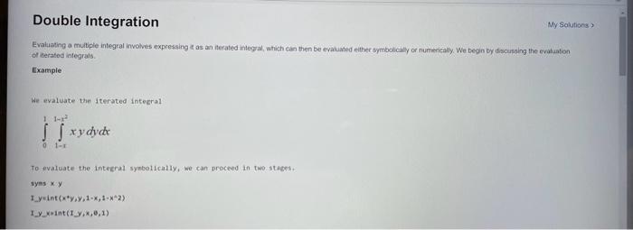 Solved Evaluating a multiple integral involves expressing it | Chegg.com