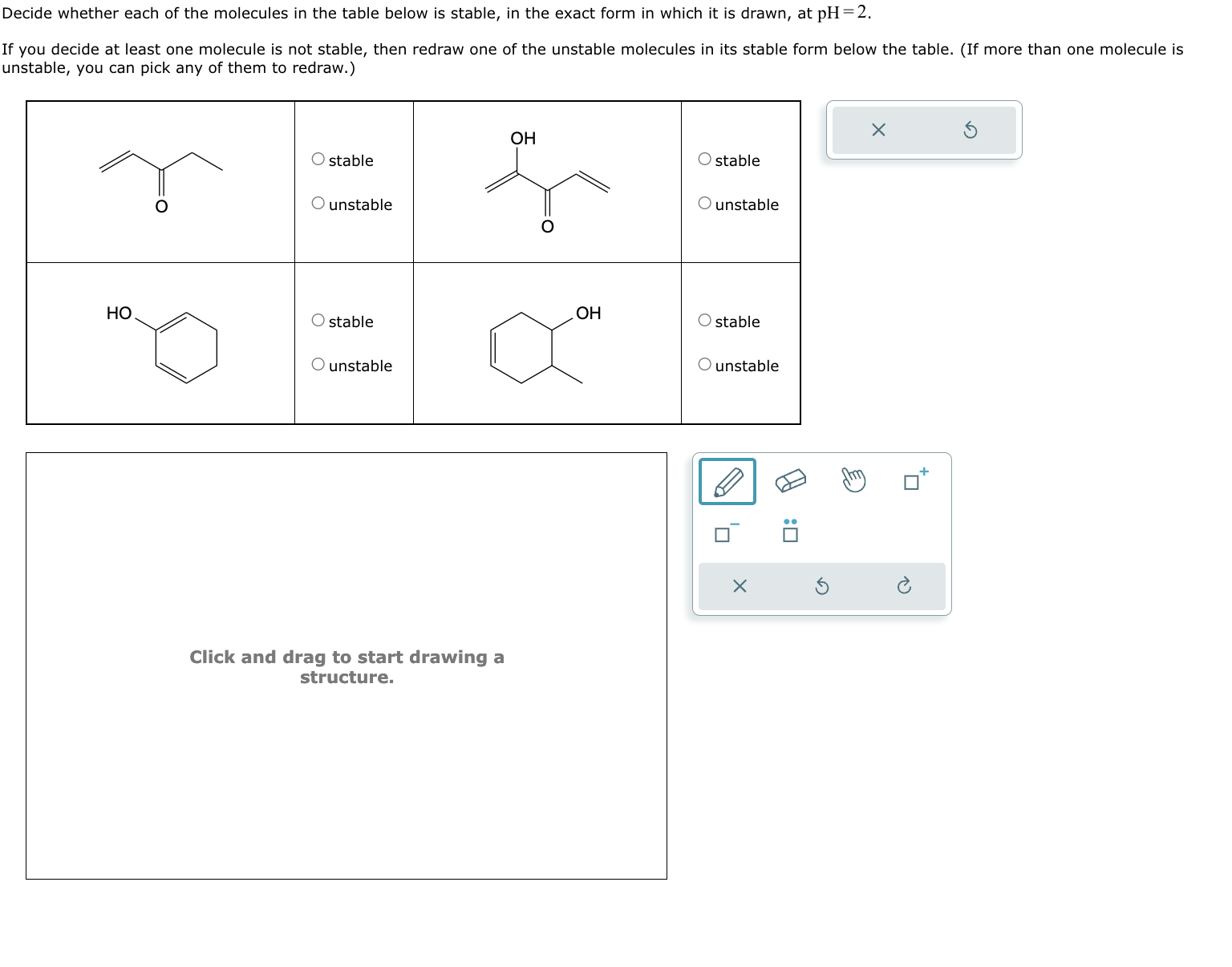 Solved Decide whether each of the molecules in the table | Chegg.com