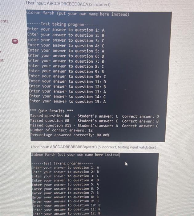 Solved For this week's programming lab, you will be creating | Chegg.com