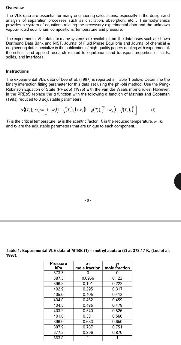 Solved Overview The VLE data are essential for many | Chegg.com