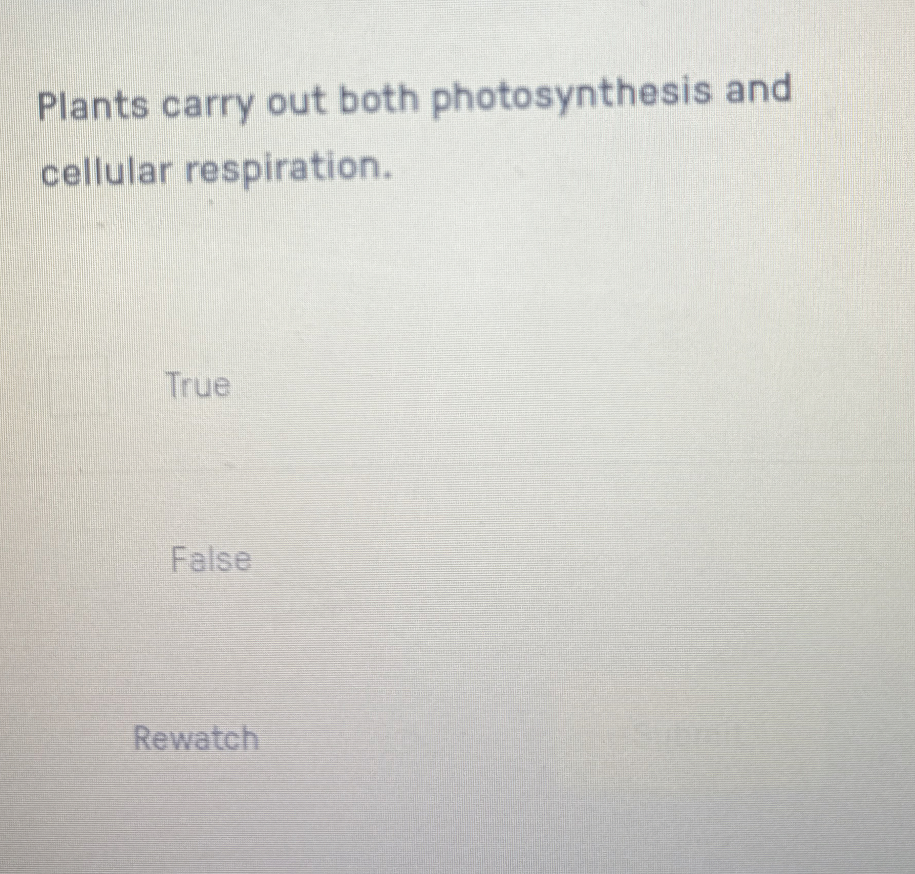 Solved Plants carry out both photosynthesis andcellular | Chegg.com