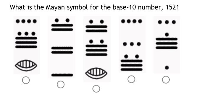 Solved Convert 2292 , which is a base-10 number, to Mayan | Chegg.com