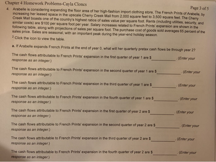Solved Chapter 4 Homework Problems-Cayla Clones Page 3 of 5 | Chegg.com Solved Chapter 4 Homework Problems-Cayla Clones Page 3 of 5 | Chegg.com