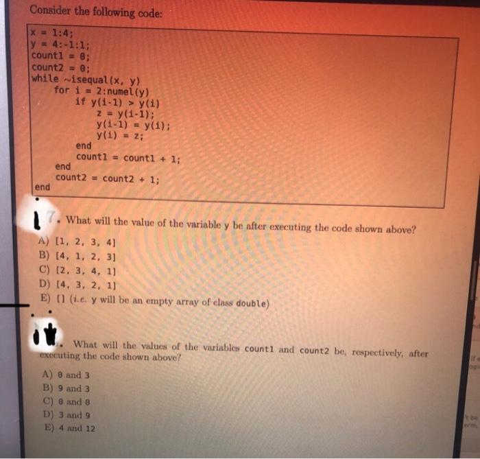 Solved Please Help With The Following Matlab Codewhy Is Part 8608