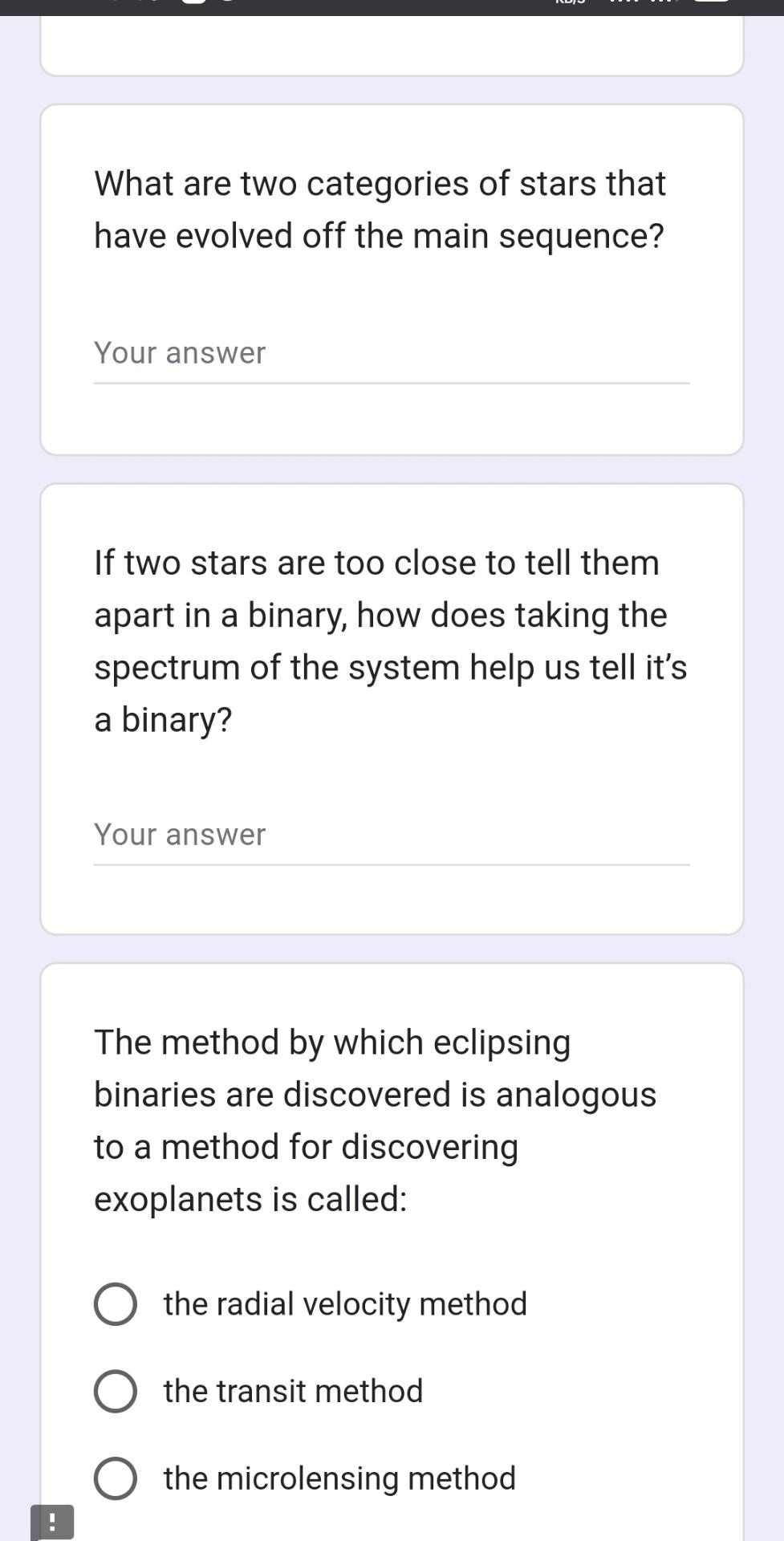 Solved What Are Two Categories Of Stars That Have Evolved Chegg