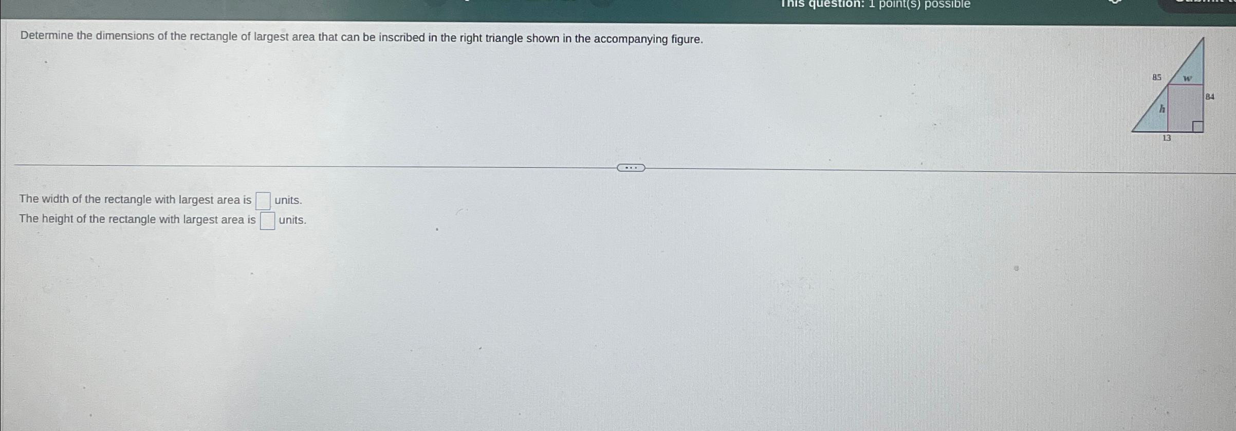 Solved Determine the dimensions of the rectangle of largest | Chegg.com