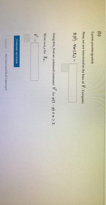 Solved 2. Biased and unbiased estimation for variance of | Chegg.com