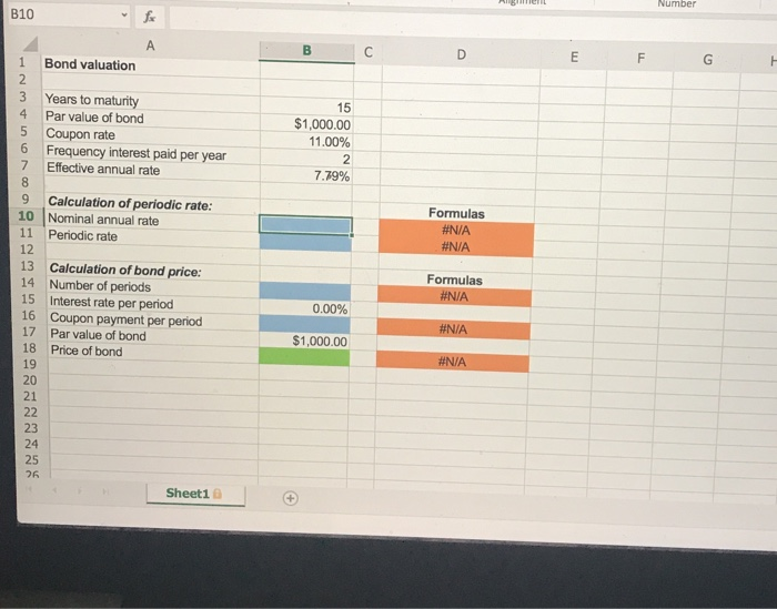 Solved Excel Online Structured Activity: Bond valuation You | Chegg.com