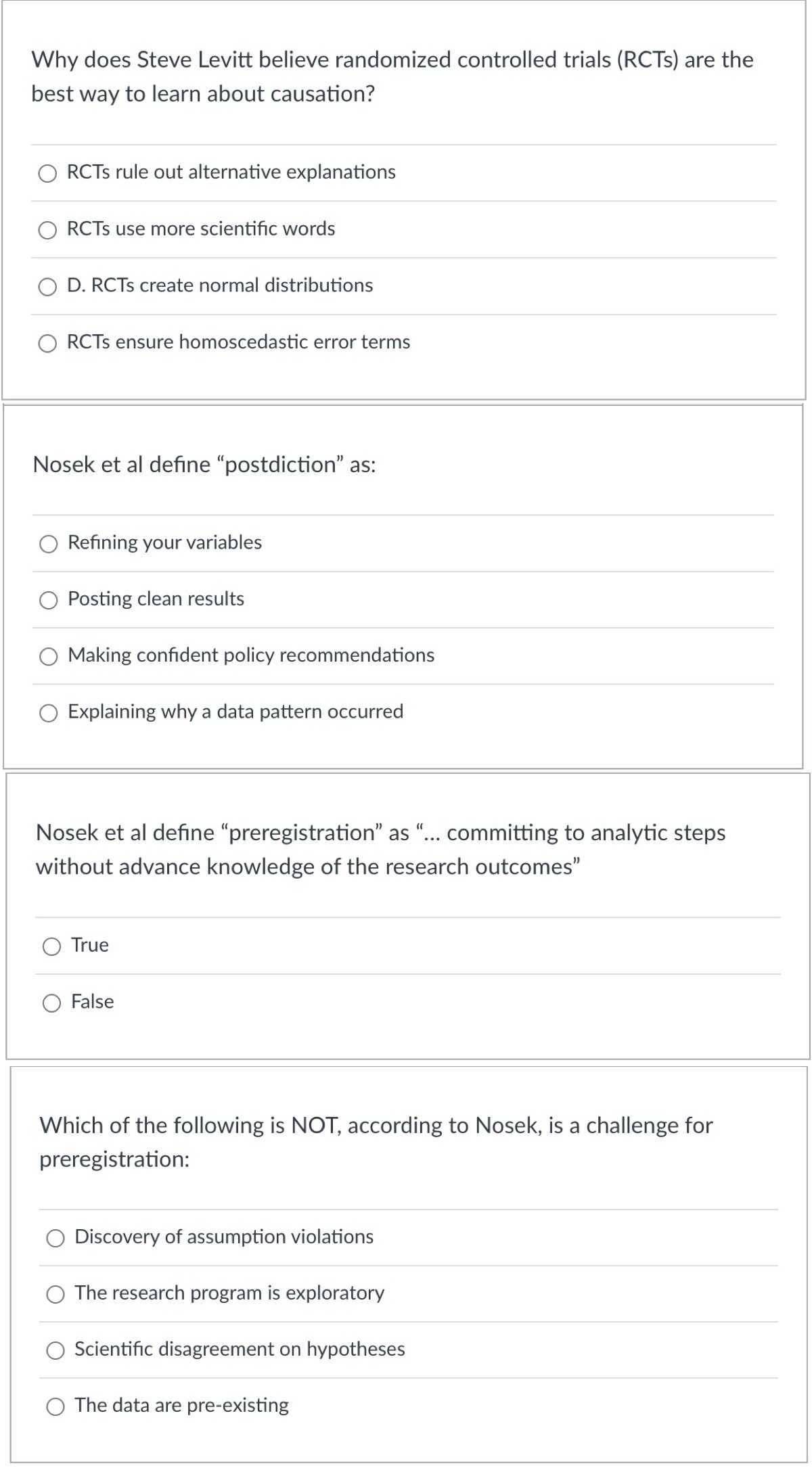 Why does Steve Levitt believe randomized controlled | Chegg.com