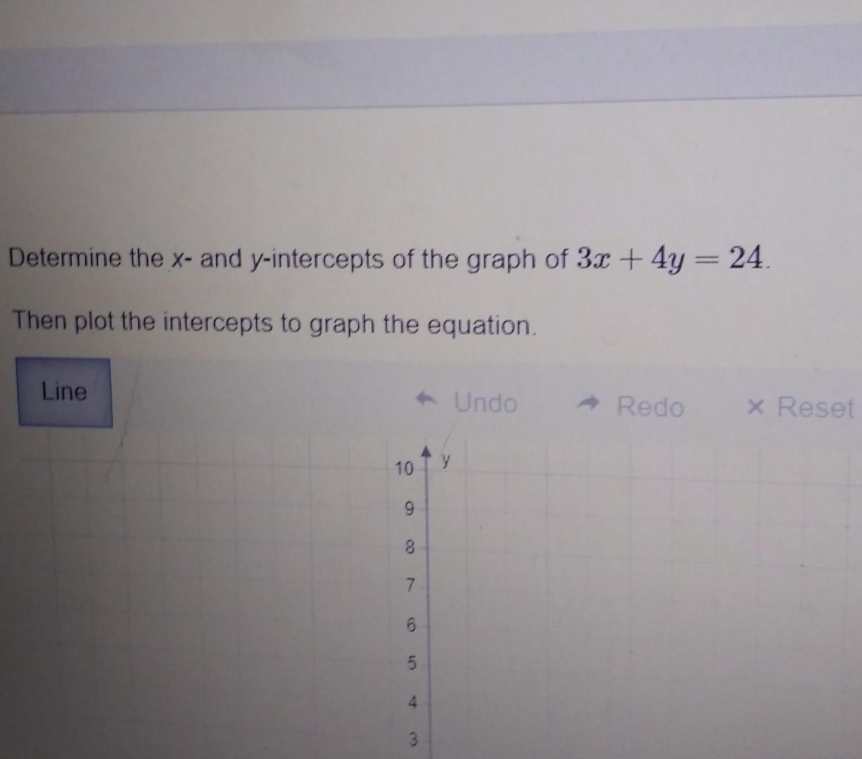 Solved Determine the x - and y-intercepts of the graph of | Chegg.com