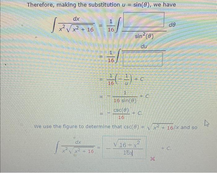Solved EXAMPLE 3 Find ∫x2x2+161dx SOLUTION Let | Chegg.com